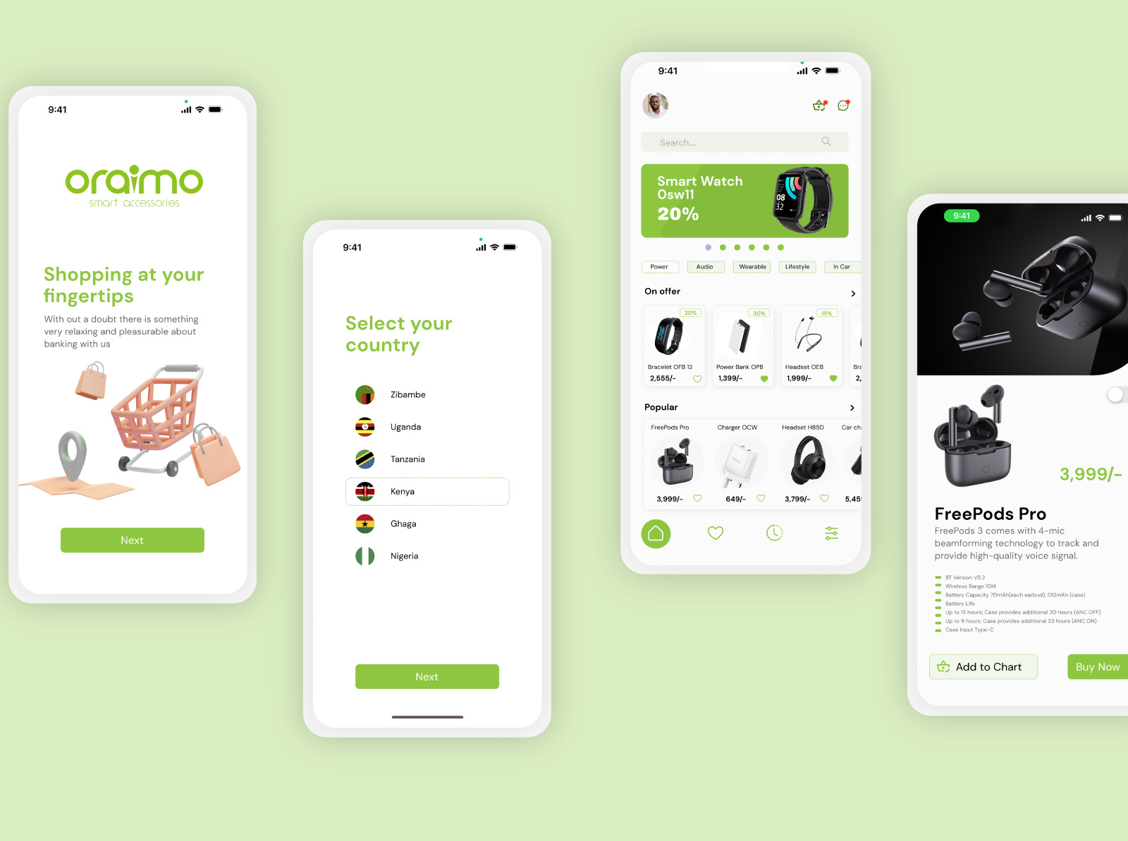 Oraimo App by Silas Omenda on Dribbble