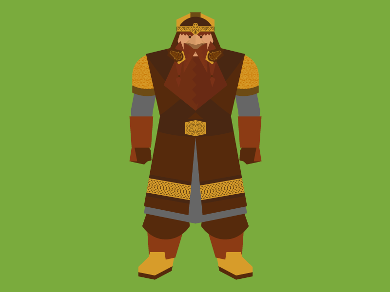 Gimli Full Character by Triple H3lix on Dribbble