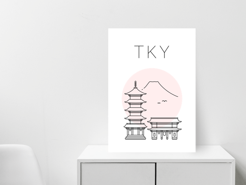 Tokyo poster by João Piedade on Dribbble