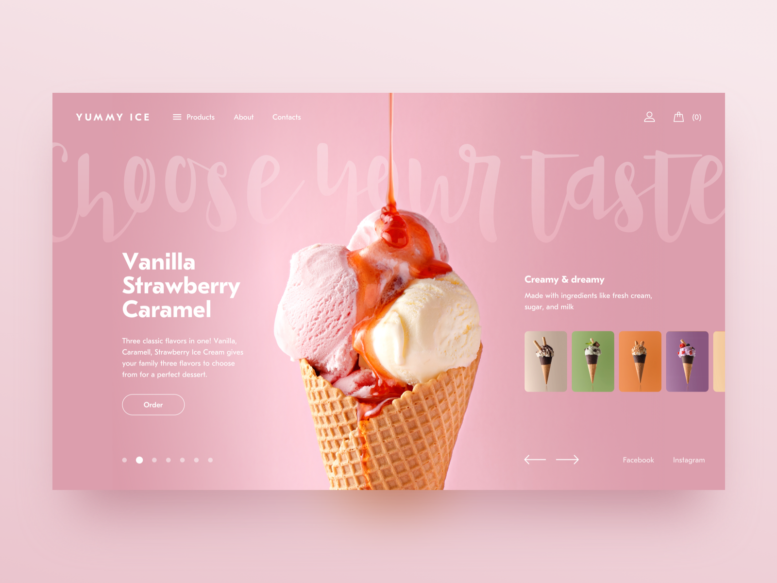 Ice Cream by Оlya Pisareva on Dribbble