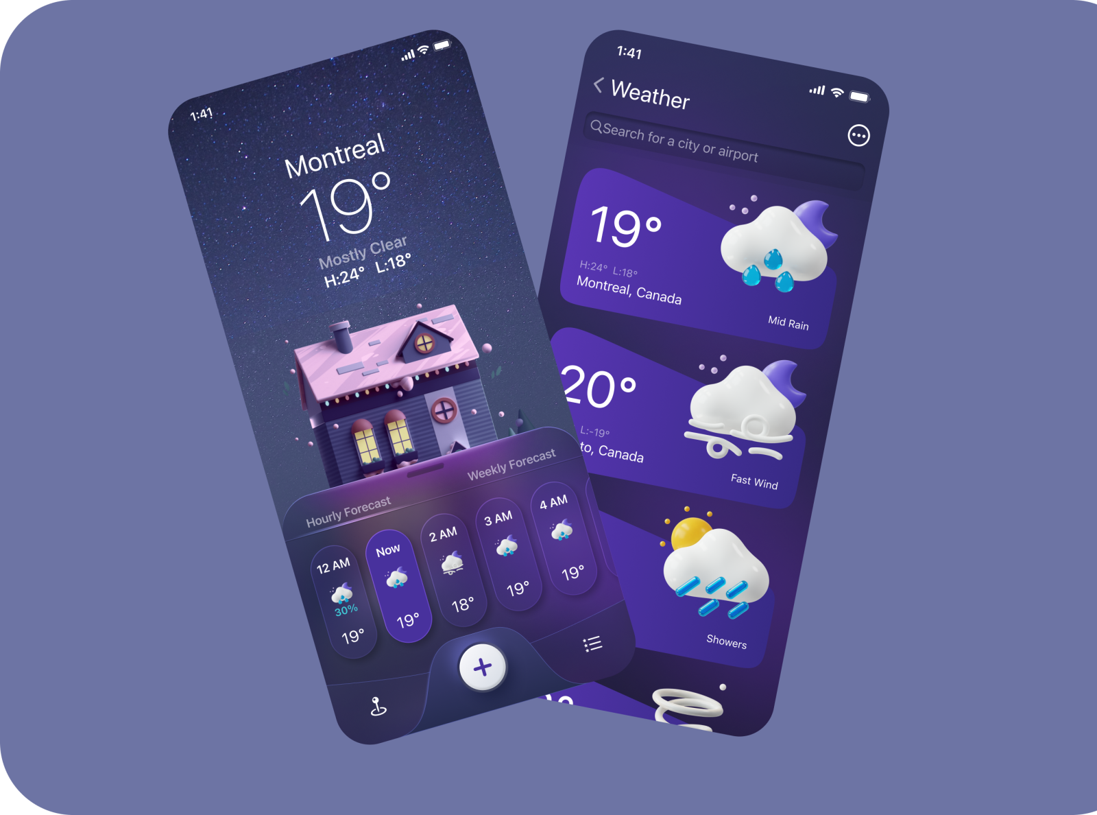 Weather app UI by Lance Balungcas on Dribbble