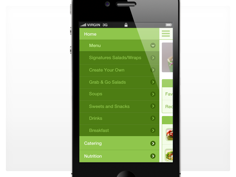 Sliding Menu by Peter Tabotabo on Dribbble