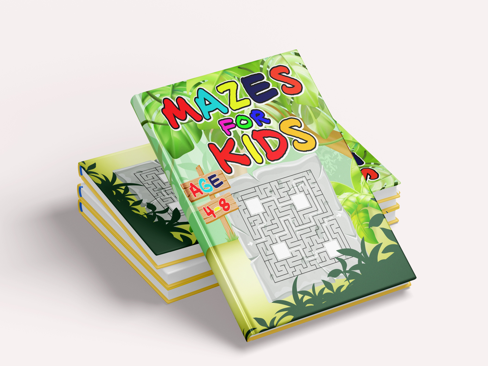 Mazes Book For Kids by kdp cover design and interior on Dribbble