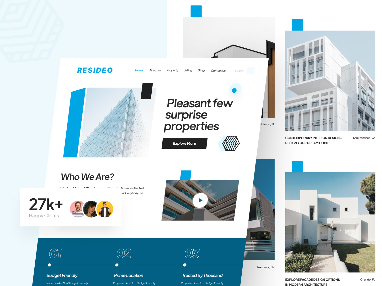RESIDEO Real Estate Design by Abdul Rehman on Dribbble