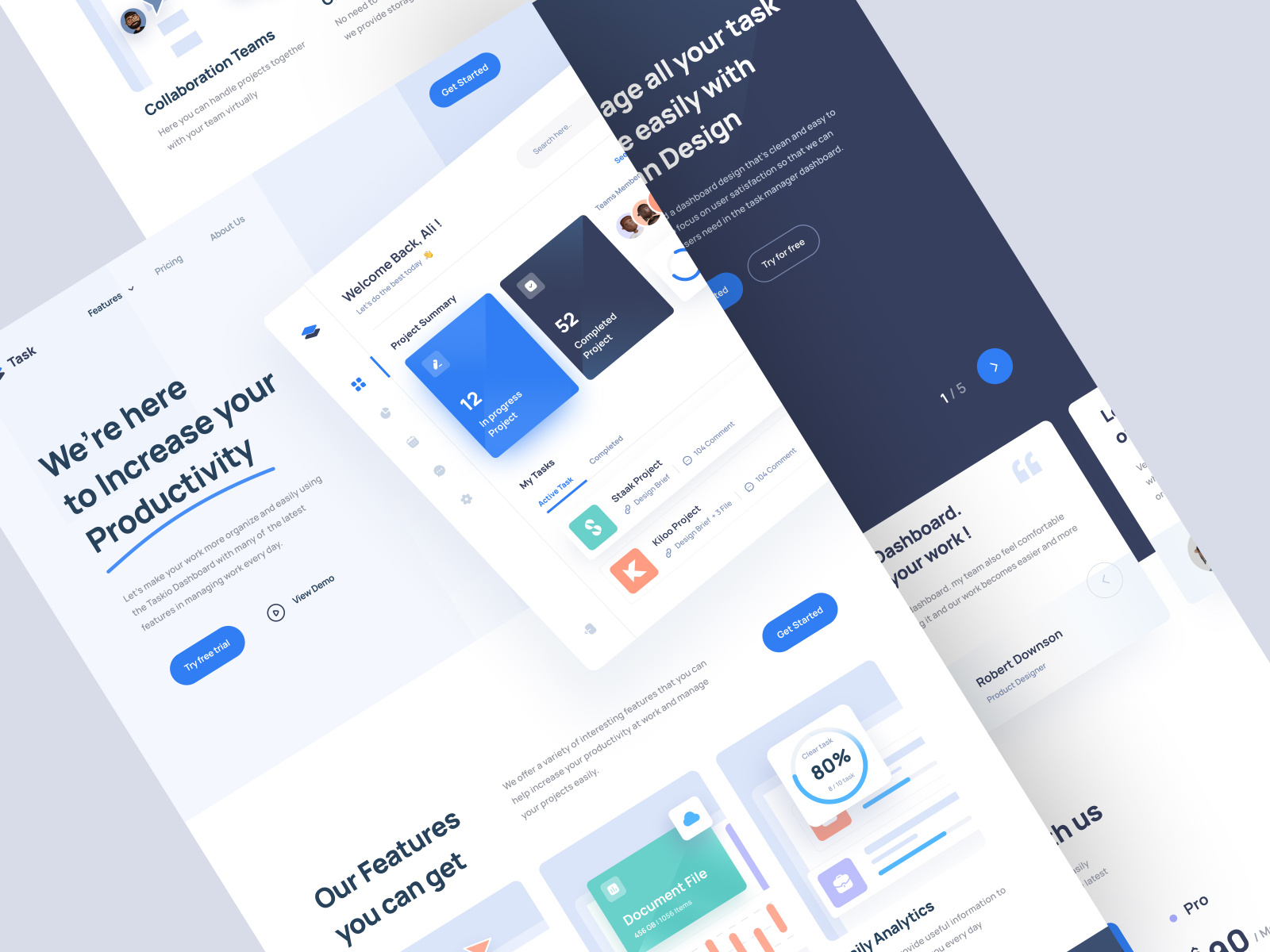 Task Website Design by Abdul Rehman on Dribbble