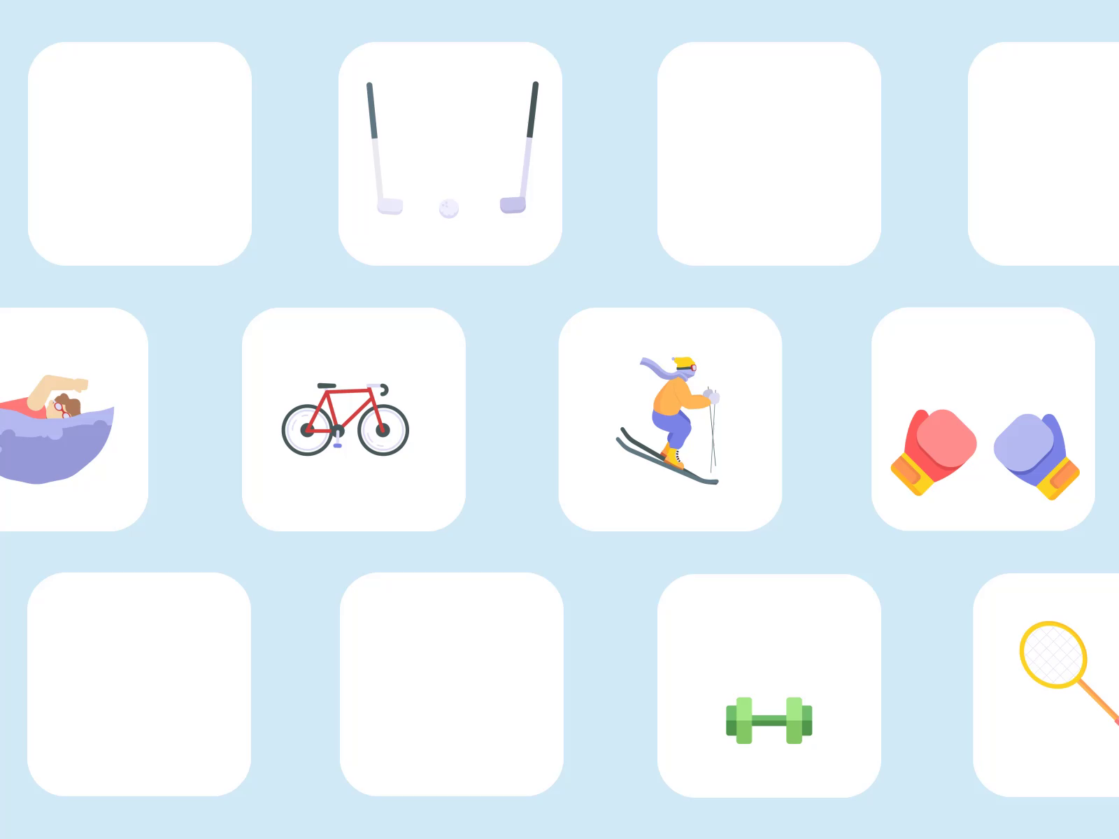 Sport Icon Set Animation by Iqbal musa for Pickolab Studio on Dribbble