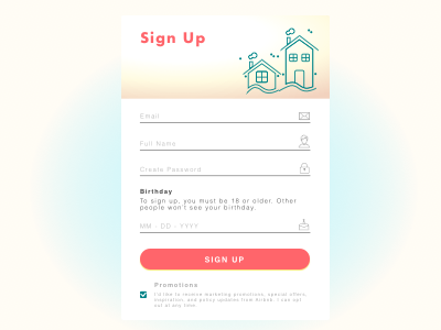 Sign Up by Susan Shao on Dribbble