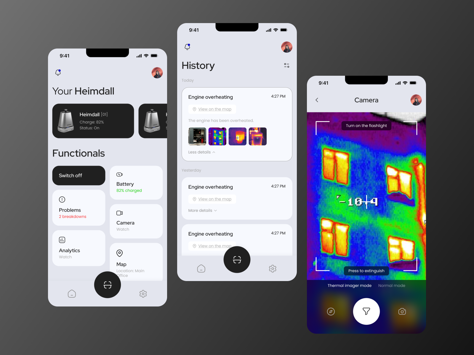 Mobile concept App - Heimdall by Frorex Studio on Dribbble