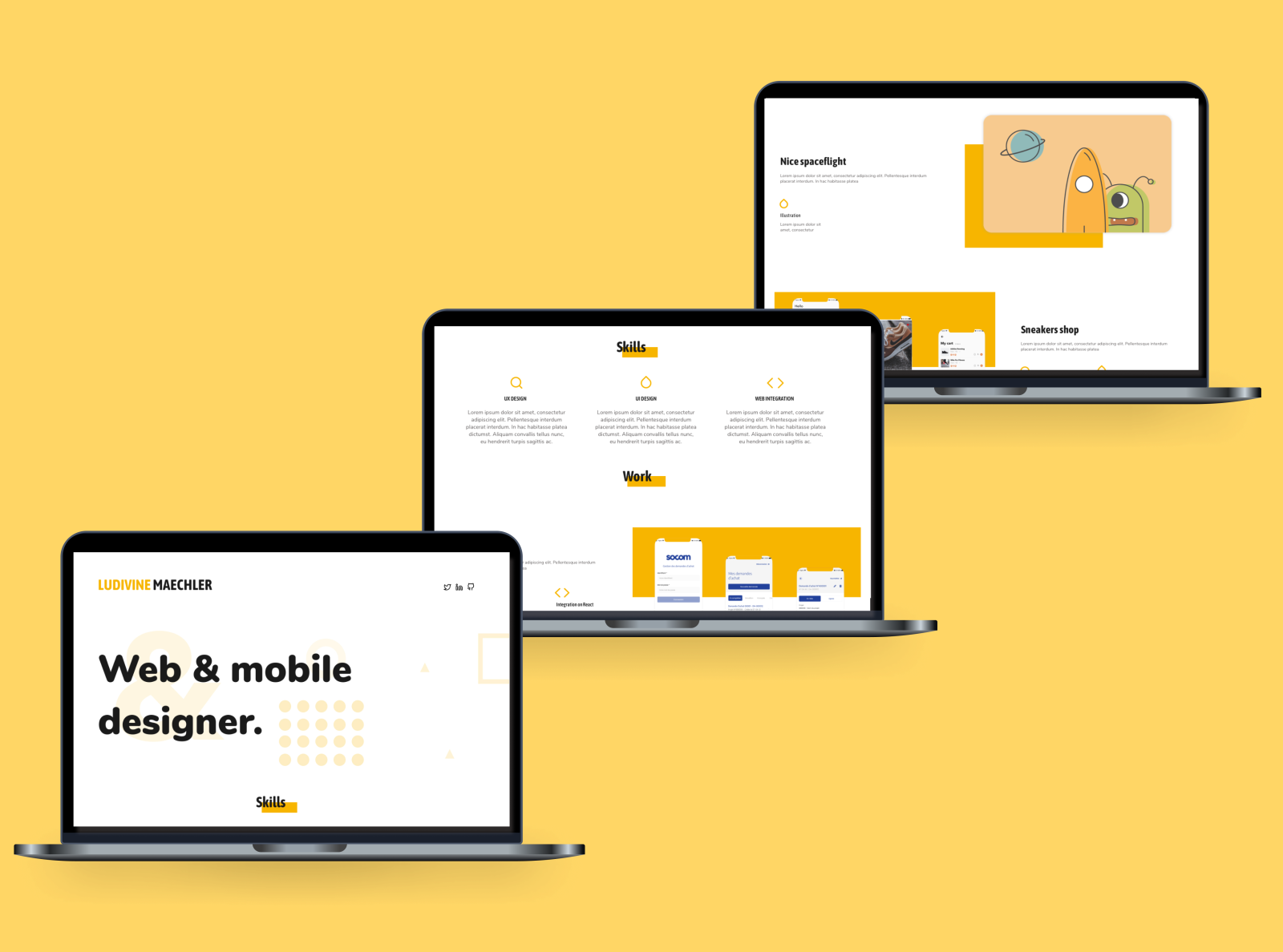 PORTFOLIO WEB By Ludivine On Dribbble