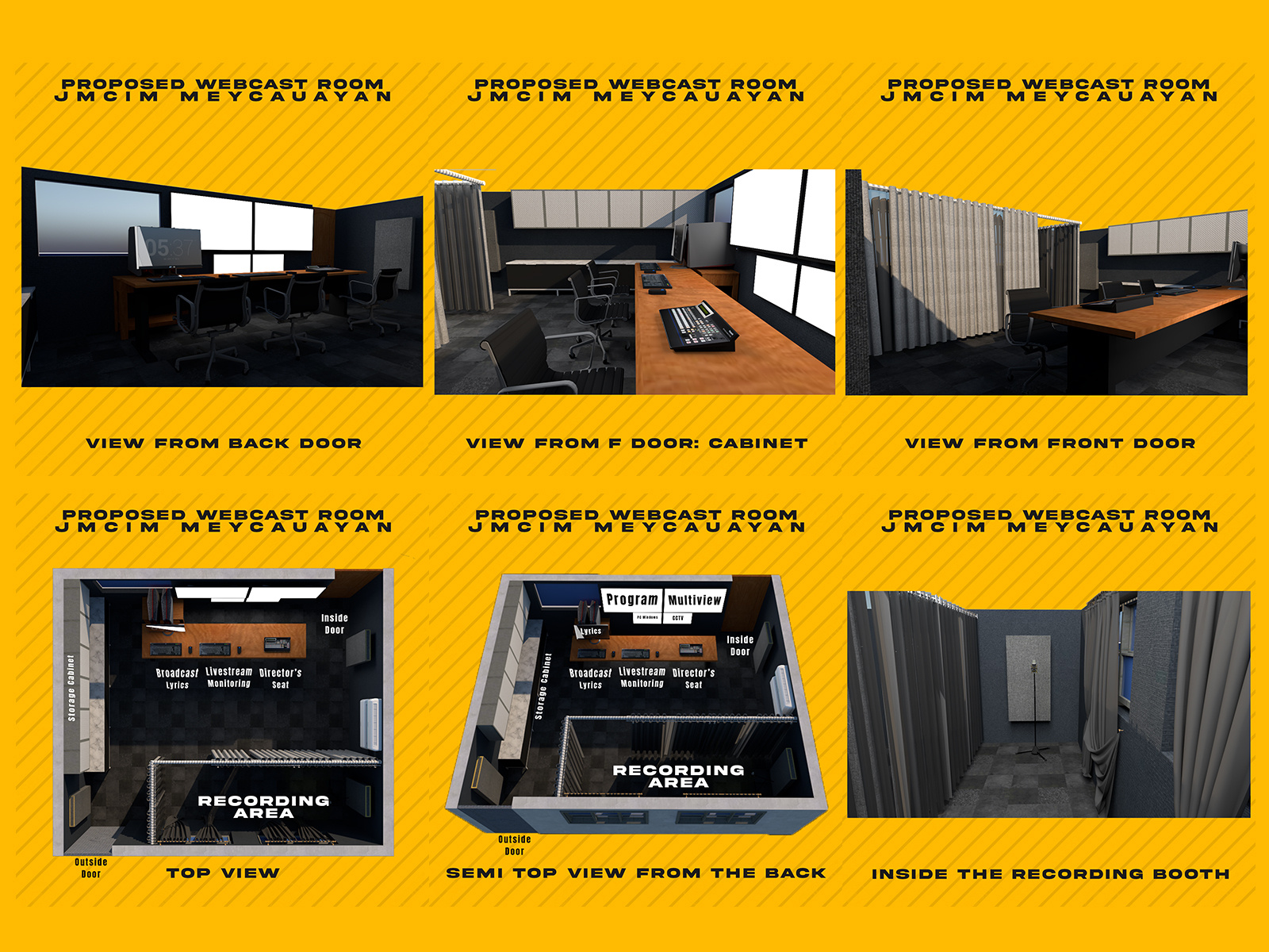 Sketchup + Vray Design for JMCIM Meycauayan Webcast Room 2021 by Ednel ...