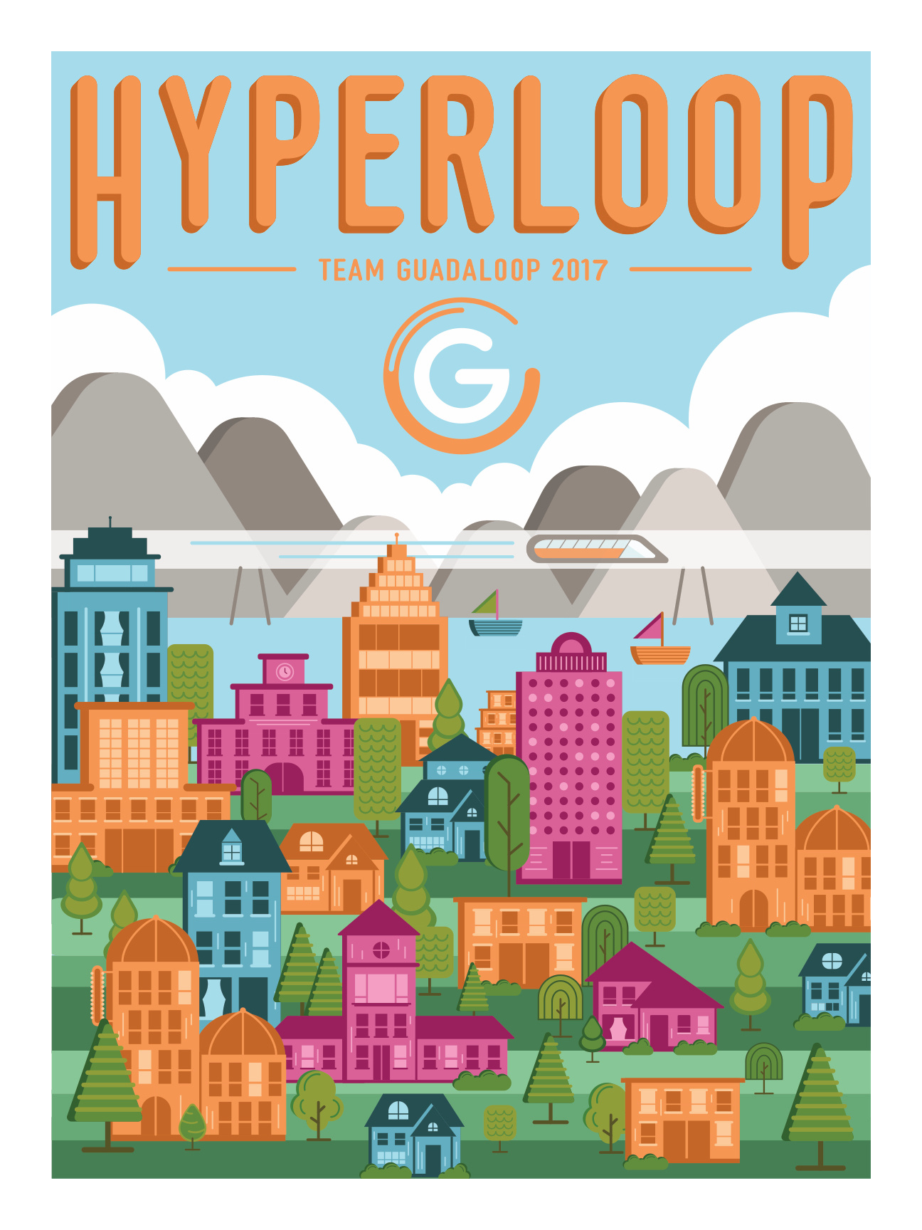 Hyperloop Poster by Lindsay Bongo on Dribbble