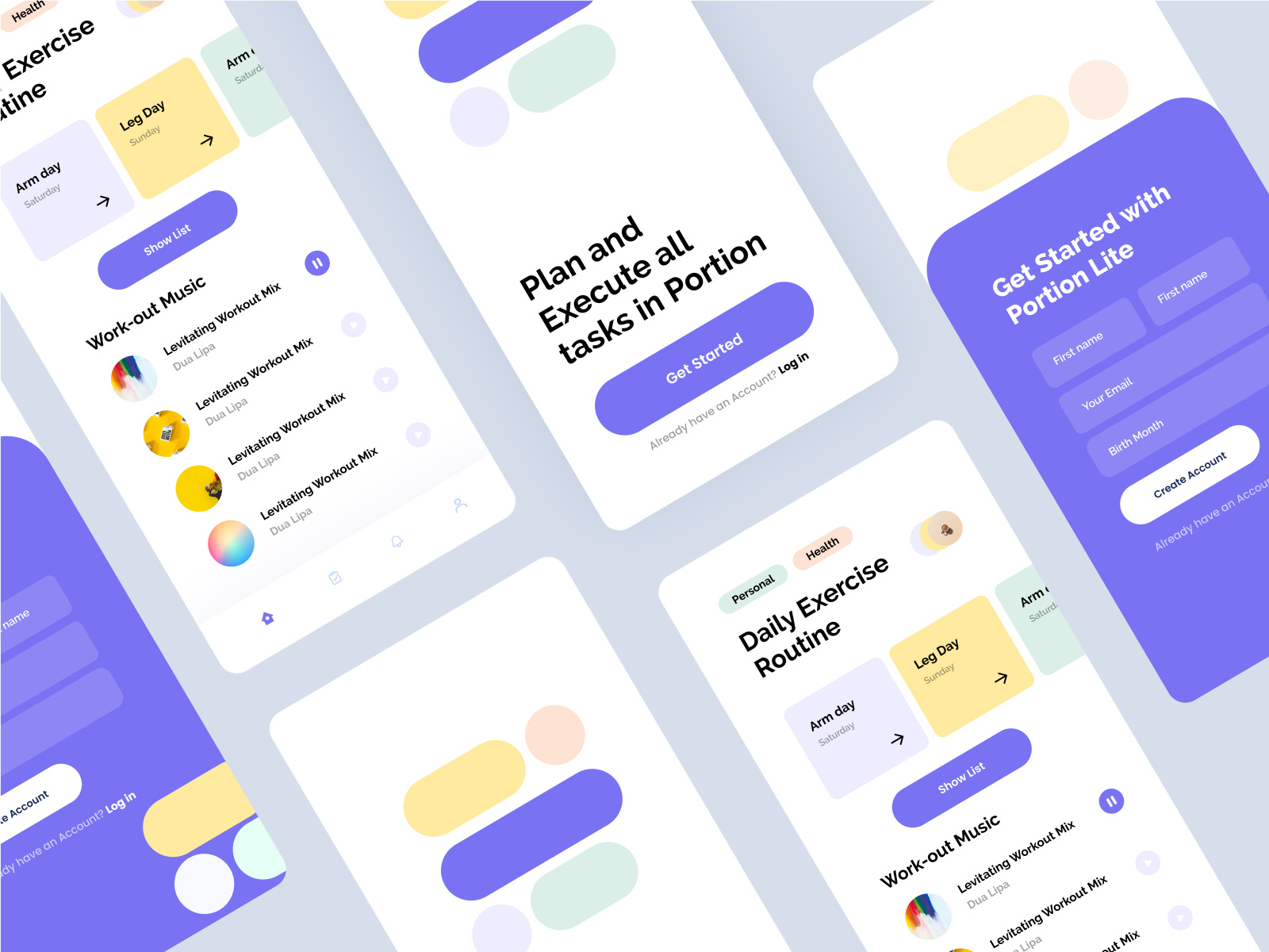Planner App UI Design | Design Exploration Project by Rukaiya on Dribbble