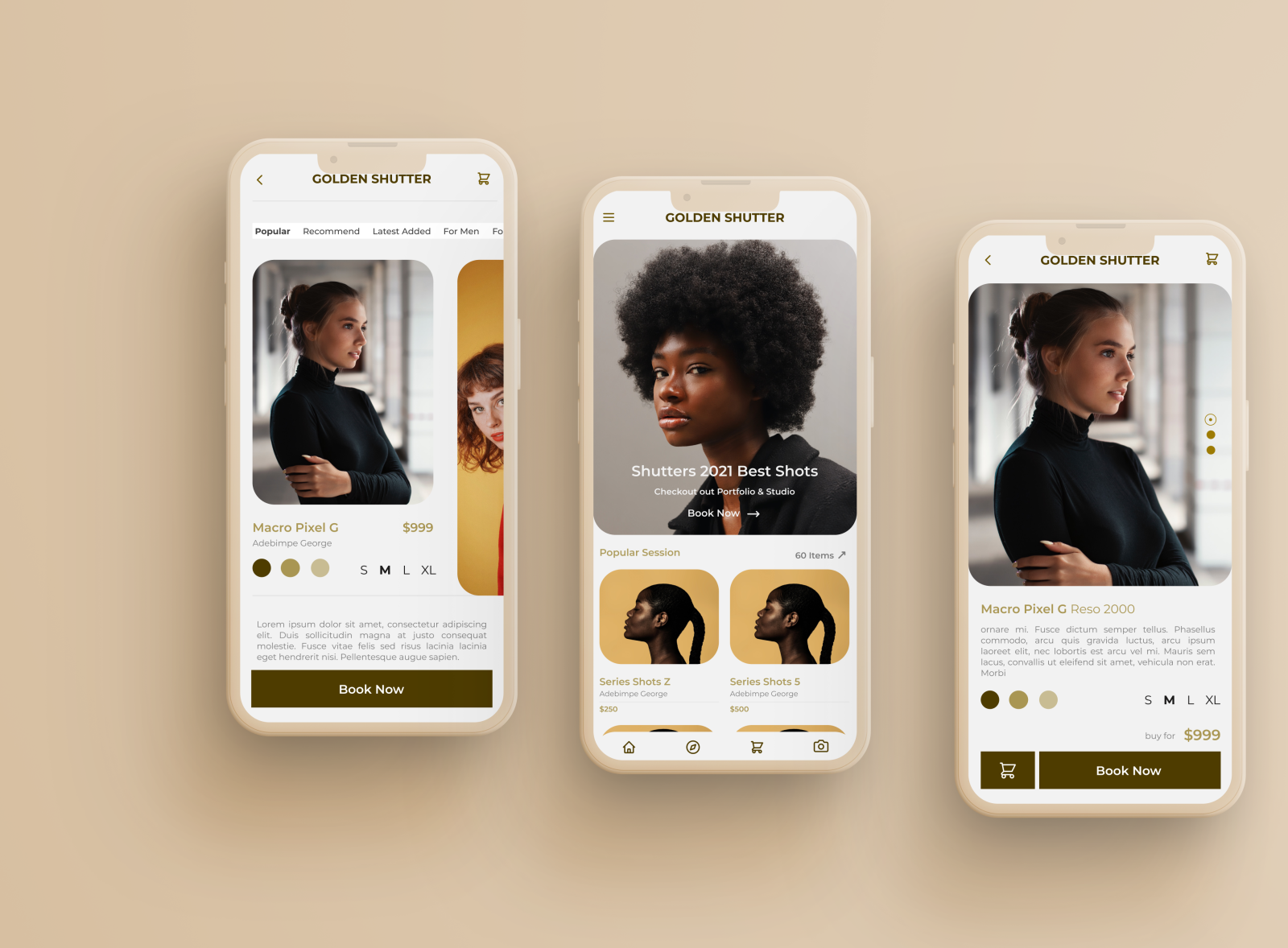 Photograph Booking UI by Daniel Opebiyi on Dribbble