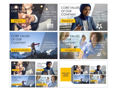 Core Values Presentation Template by Slidexpert on Dribbble