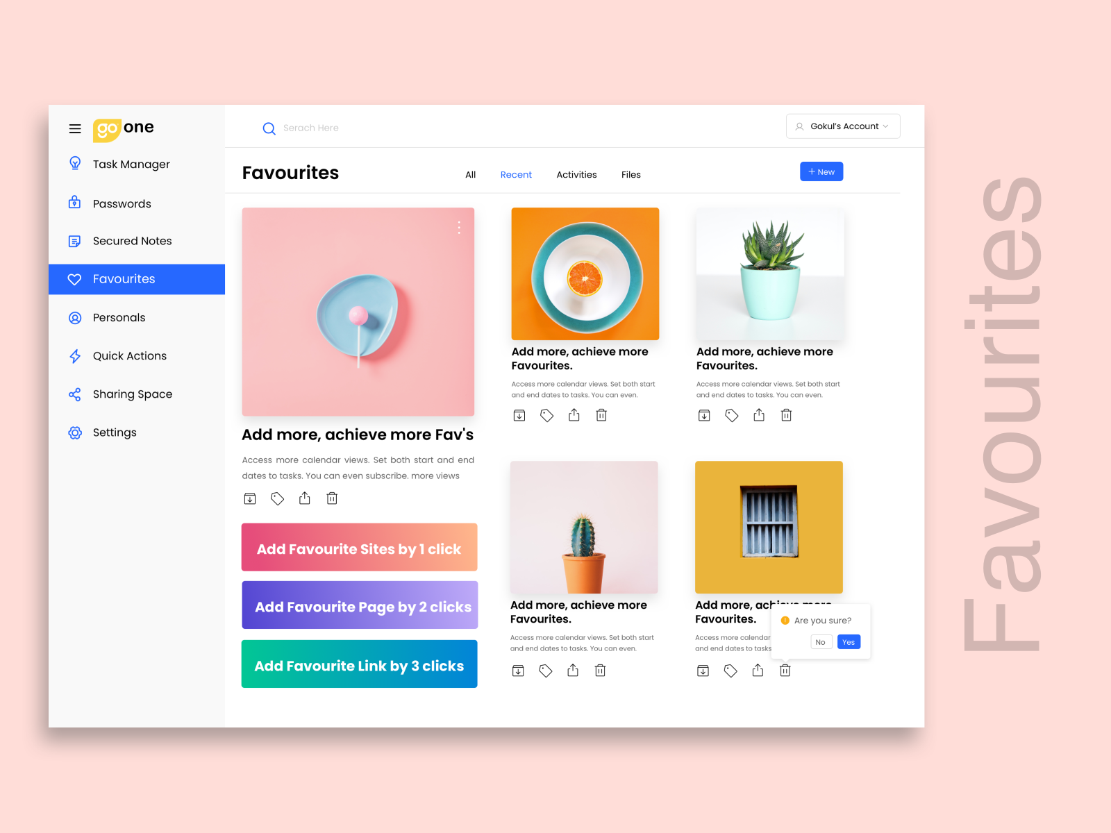 Favorites Design Structure by Gokulraj VM on Dribbble