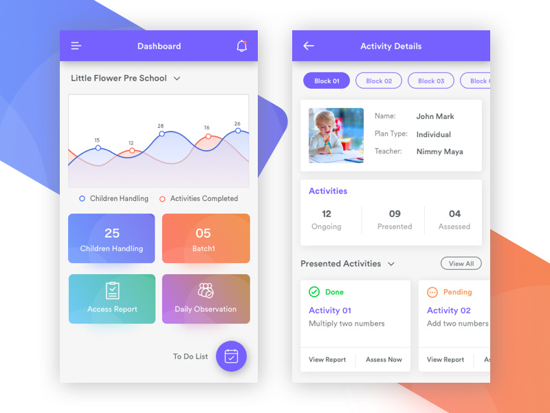 Teacher's App by Arun Ram on Dribbble