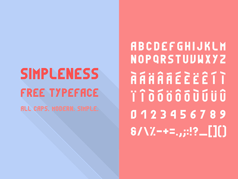 Simpleness Typeface by Valentin François on Dribbble