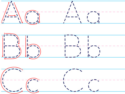letter tracing activity. by susie sobota on Dribbble