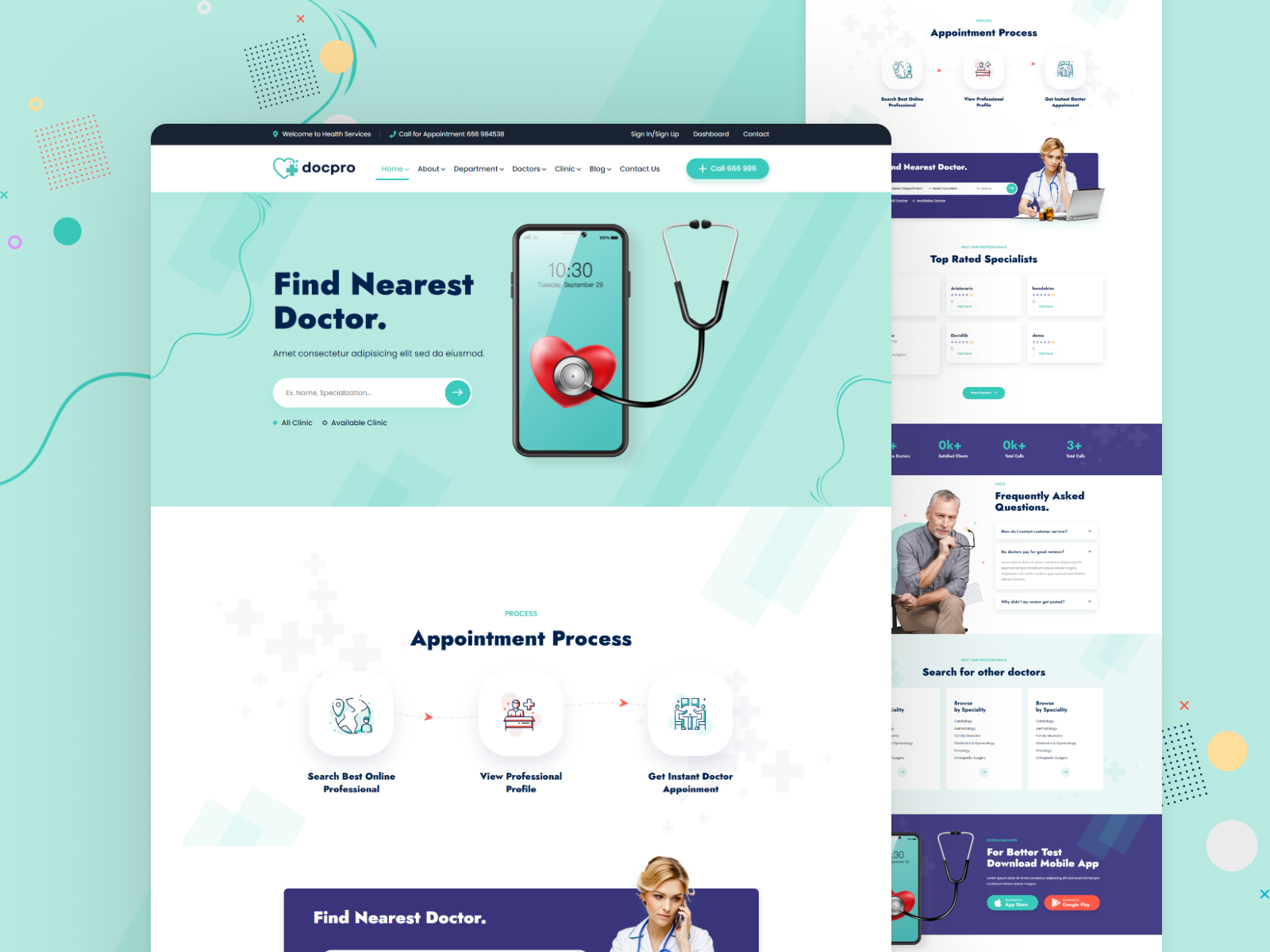 Docpro - Doctors directory WordPress Theme by Md Azizur Rahman for ...