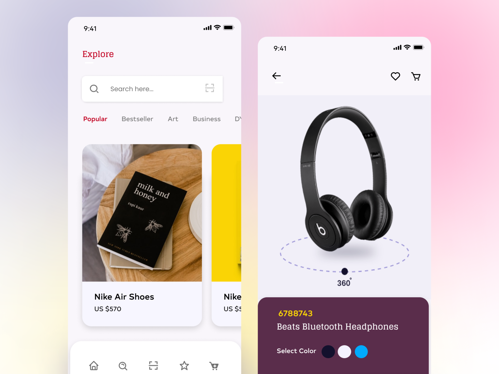 Ecommerce shop app UI design 2 by Arvie M Rana on Dribbble