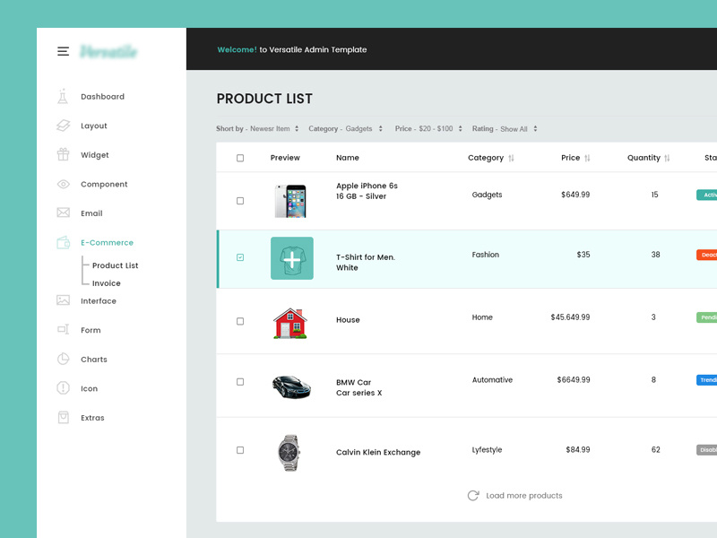 Product Page by Arvie M Rana on Dribbble