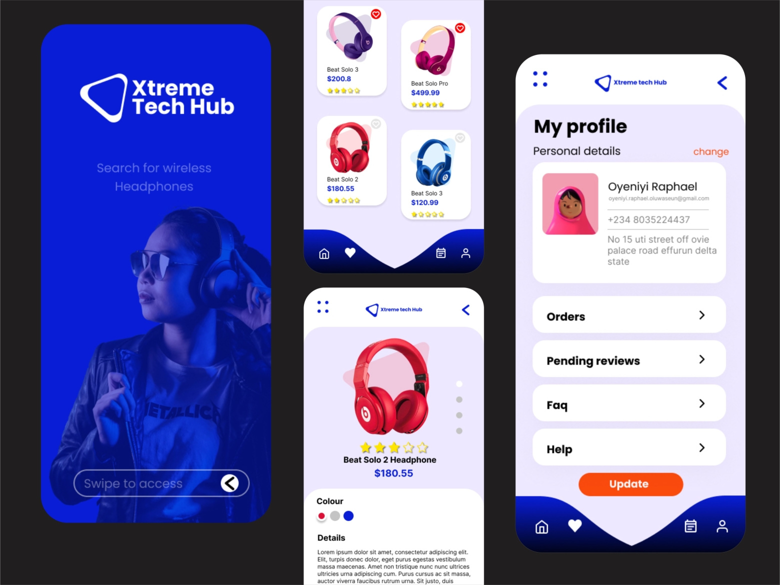 Extreme Tech Hub E-Commerce Mobile App by Raphael Oyeniyi on Dribbble