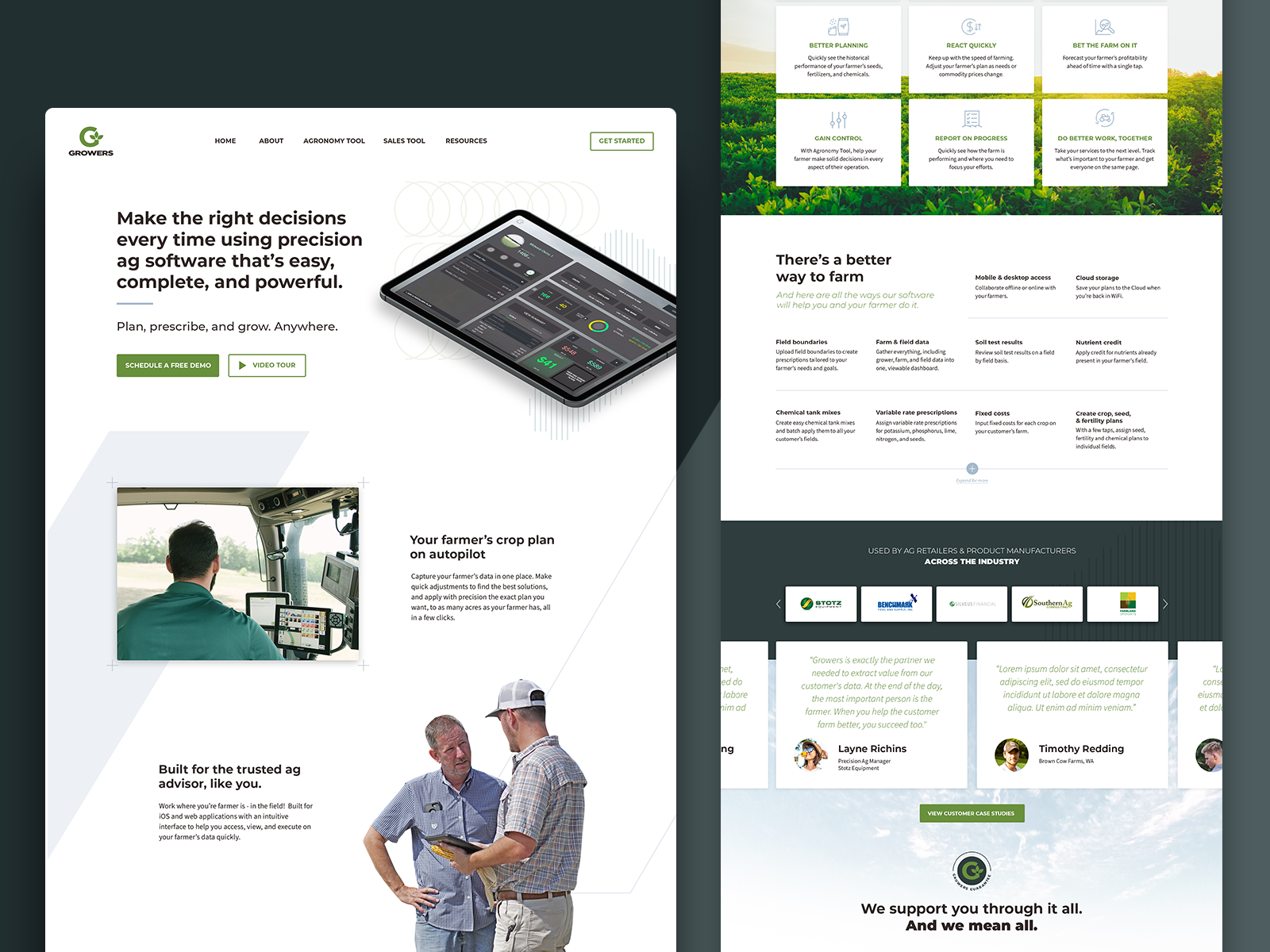 Agronomy Website Redesign by Eric Kemp on Dribbble