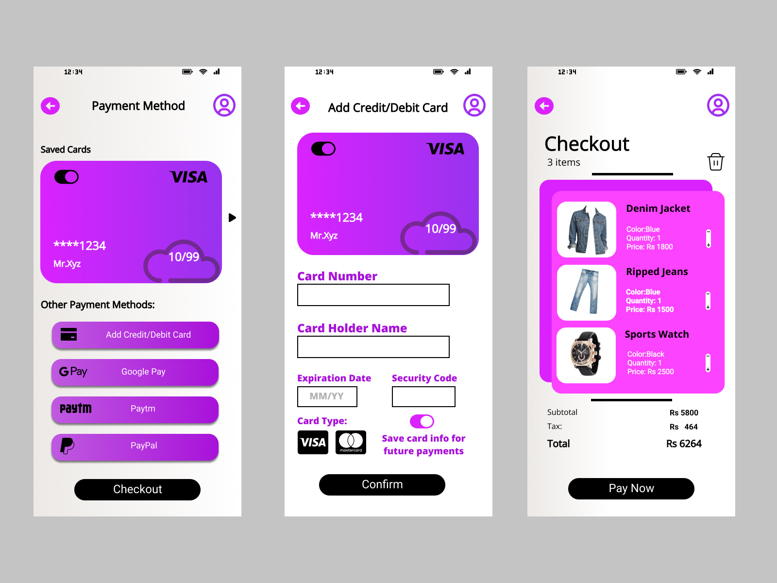 Credit/Debit Card Checkout Page by SoNiC by Sriyansh Shivam on Dribbble
