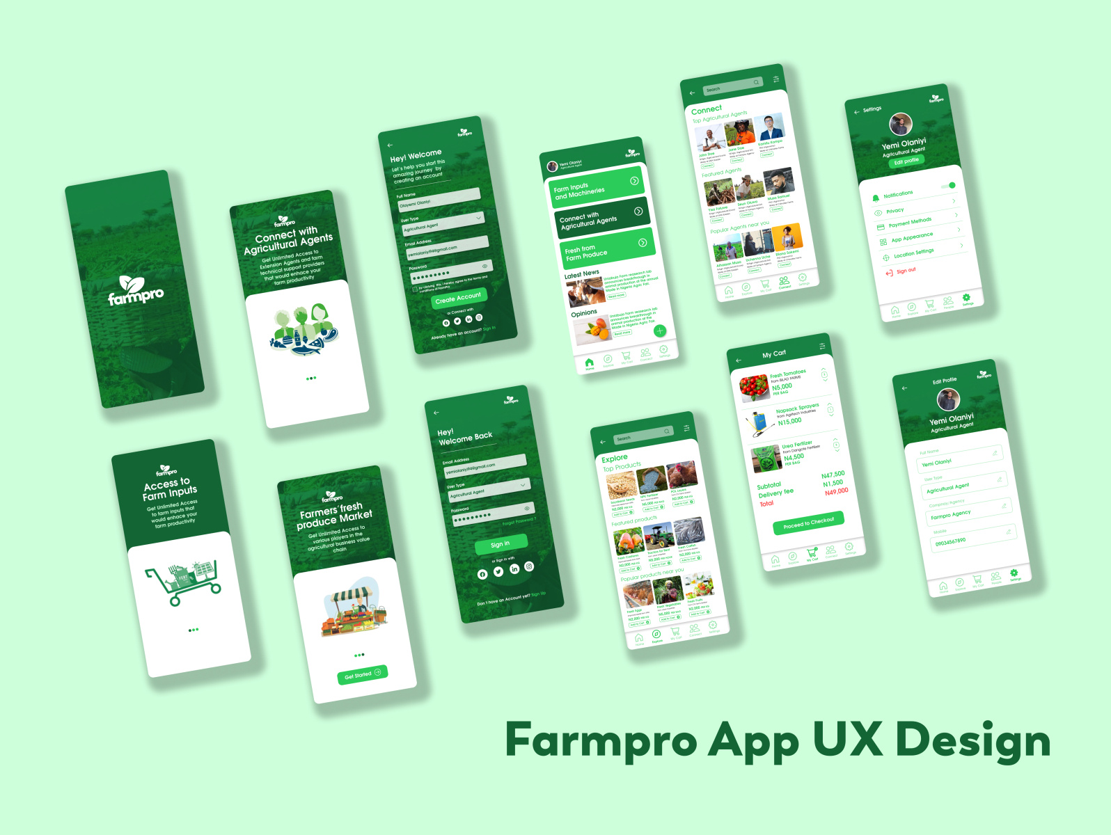 Farmpro App by Yemi Olaniyi on Dribbble