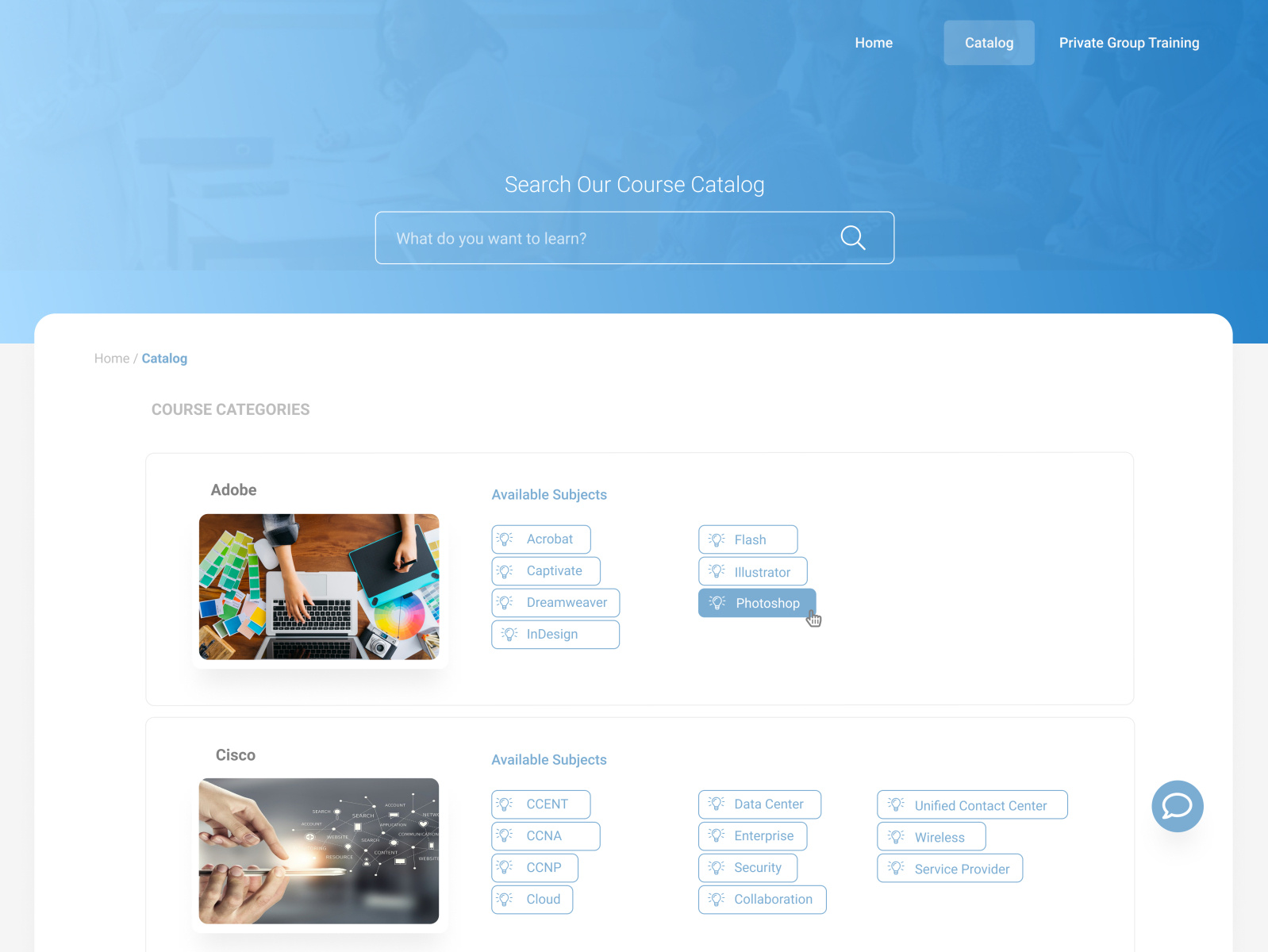 Education • Catalog • UI by Melissa Casole on Dribbble