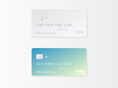 Credit Card Interaction UI by Melissa Casole on Dribbble