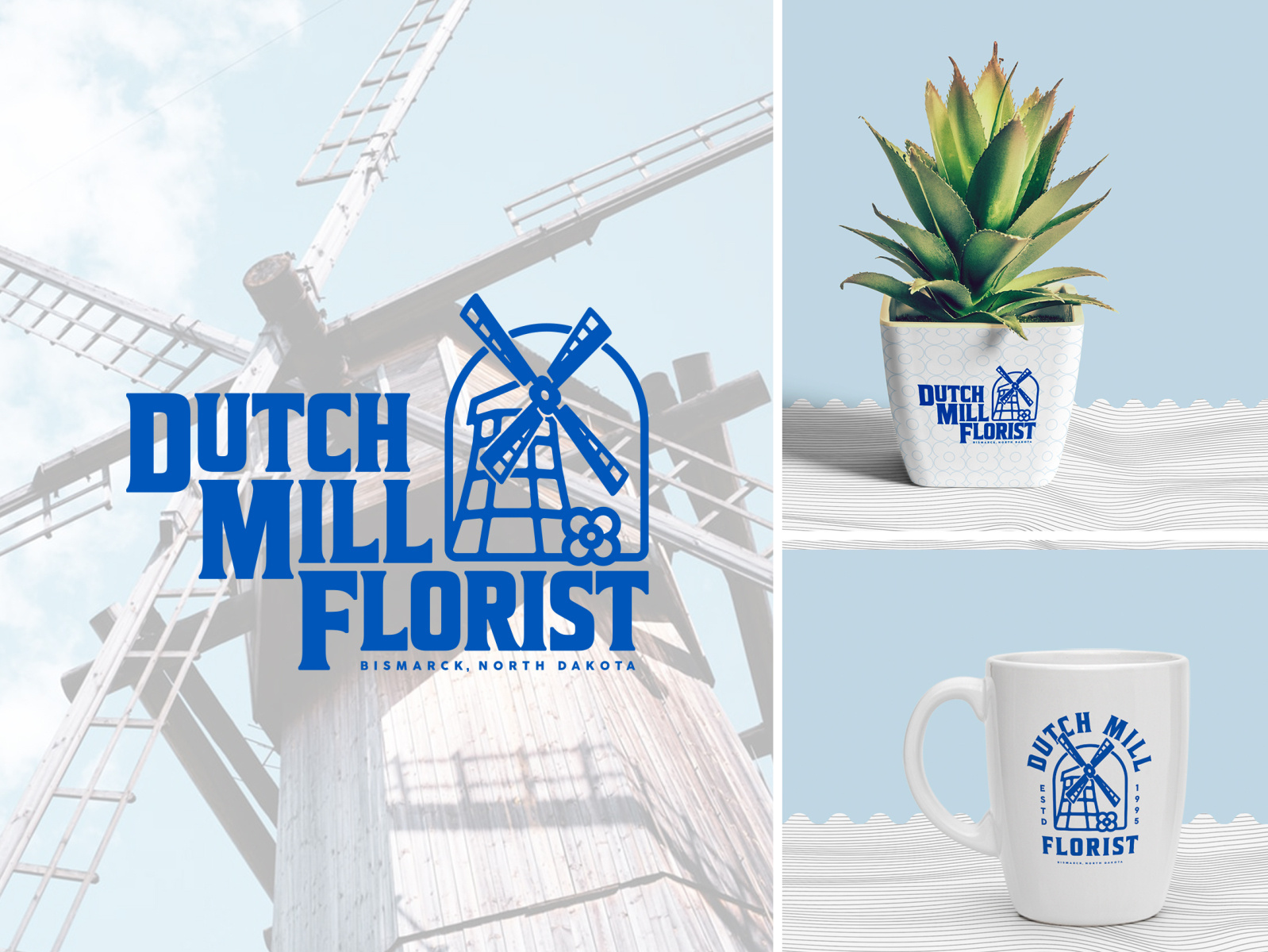Dutch Mill Florist by Blake Kaul | Fancy Panda Design on Dribbble