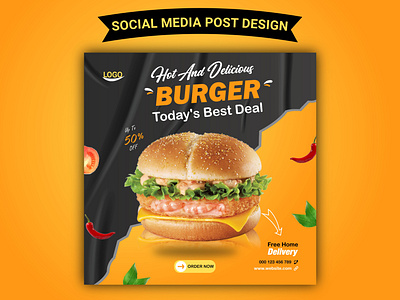 Fast Food - Social Media Post by Redowan Opu on Dribbble