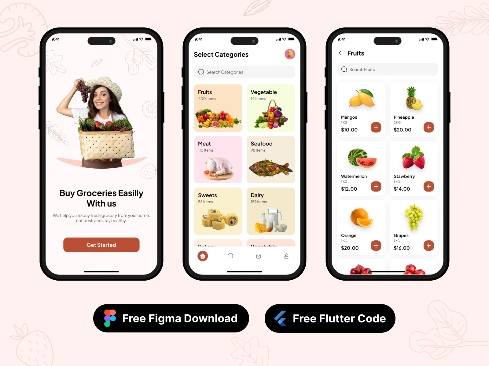 groceryapp ui concept by Template Villa on Dribbble