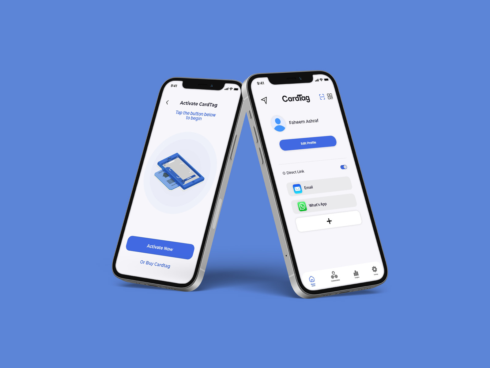 CardTag NFC App Concept by Muhammad Farooq on Dribbble
