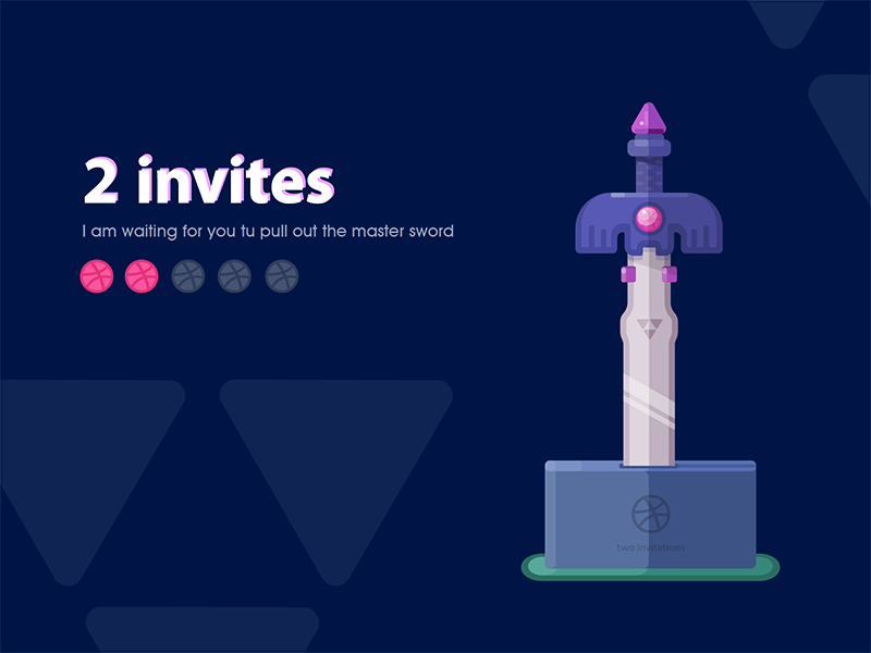 Pull out invites x2 by Yue on Dribbble