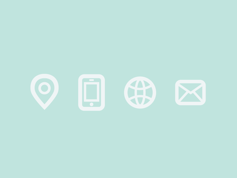 Simple Client Contact Icons by Carley Lee on Dribbble