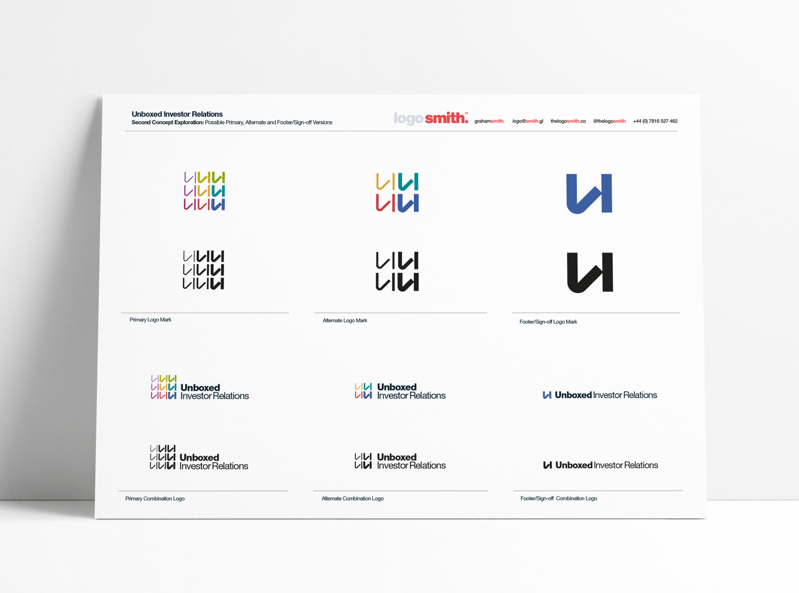 Unboxed Exploration - Logo Lock-up's by The Logo Smith by Smithographic ...
