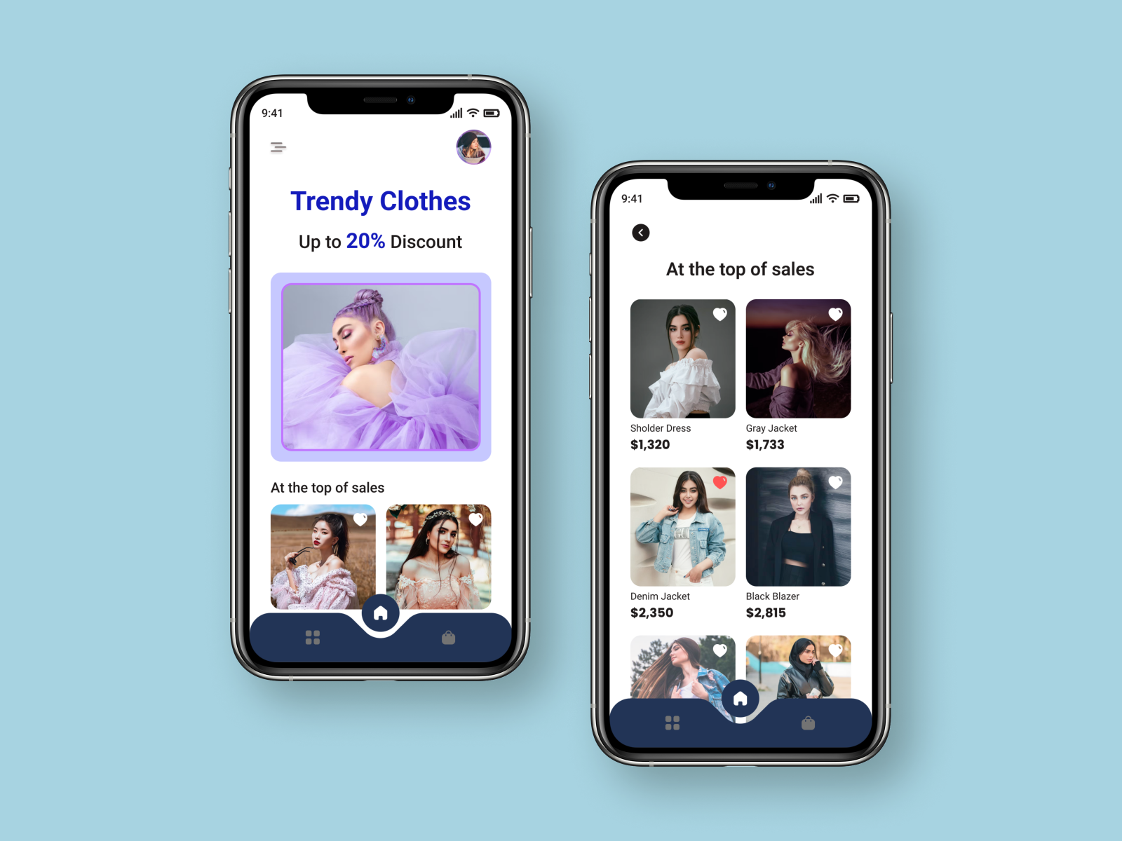 Fashion Store App UI - Mockup by Mahmudul Hasan on Dribbble