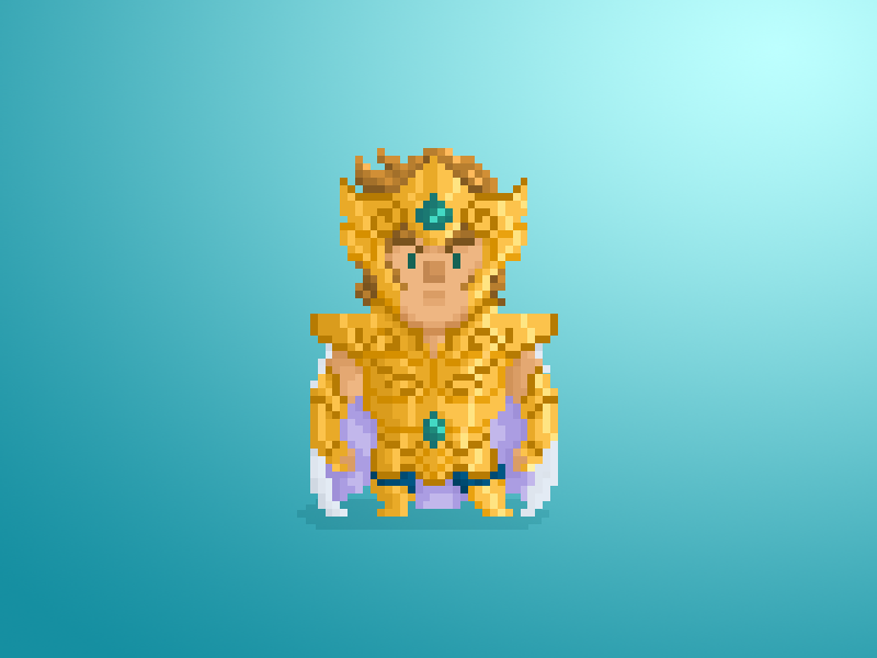Pixel Little Guys & Gals pt. 14: Aiolia of Leo by Anthony Mendes on ...