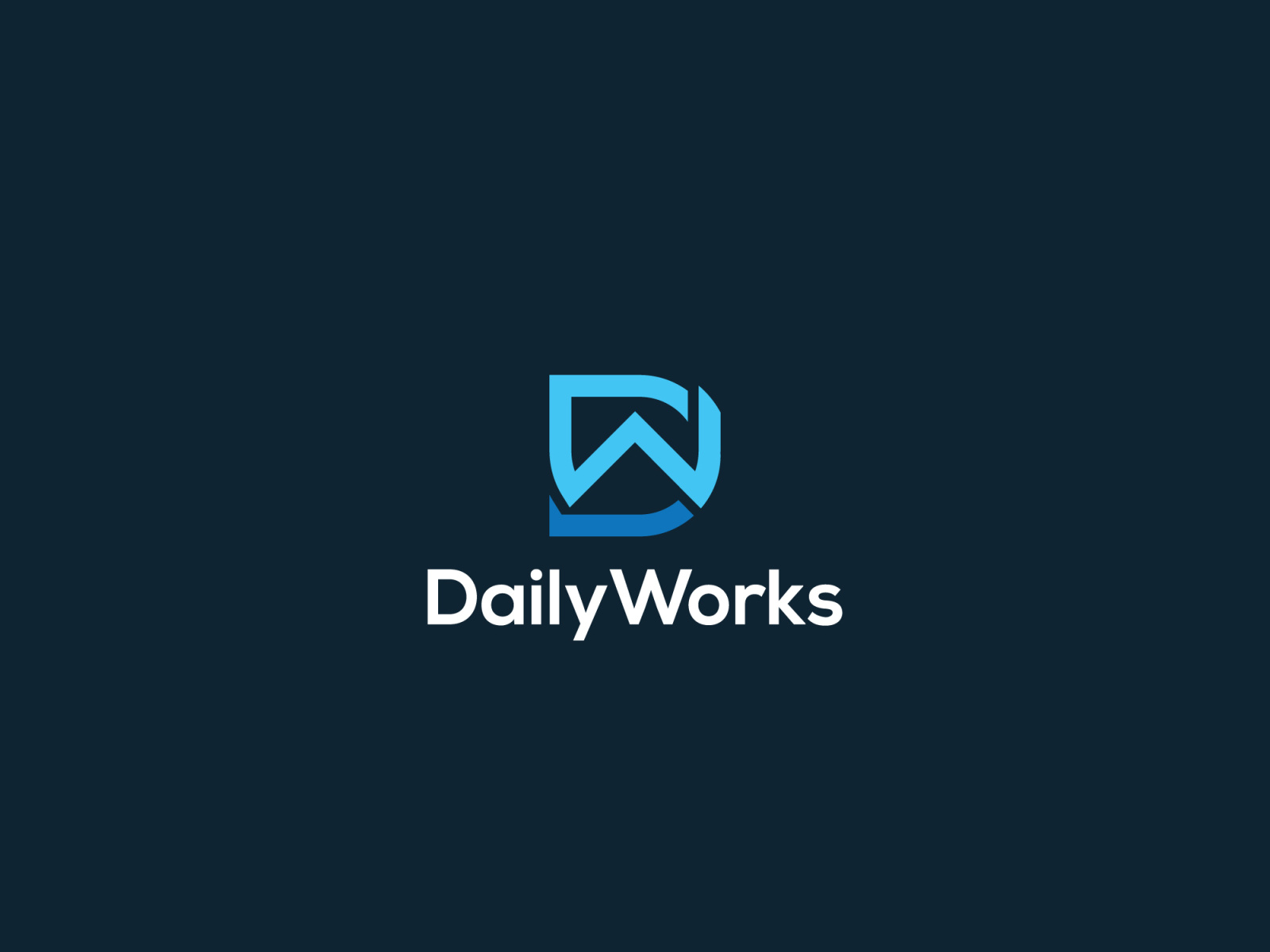 Daily works logo design - "DW" lettermark by vecture / logo designer on ...