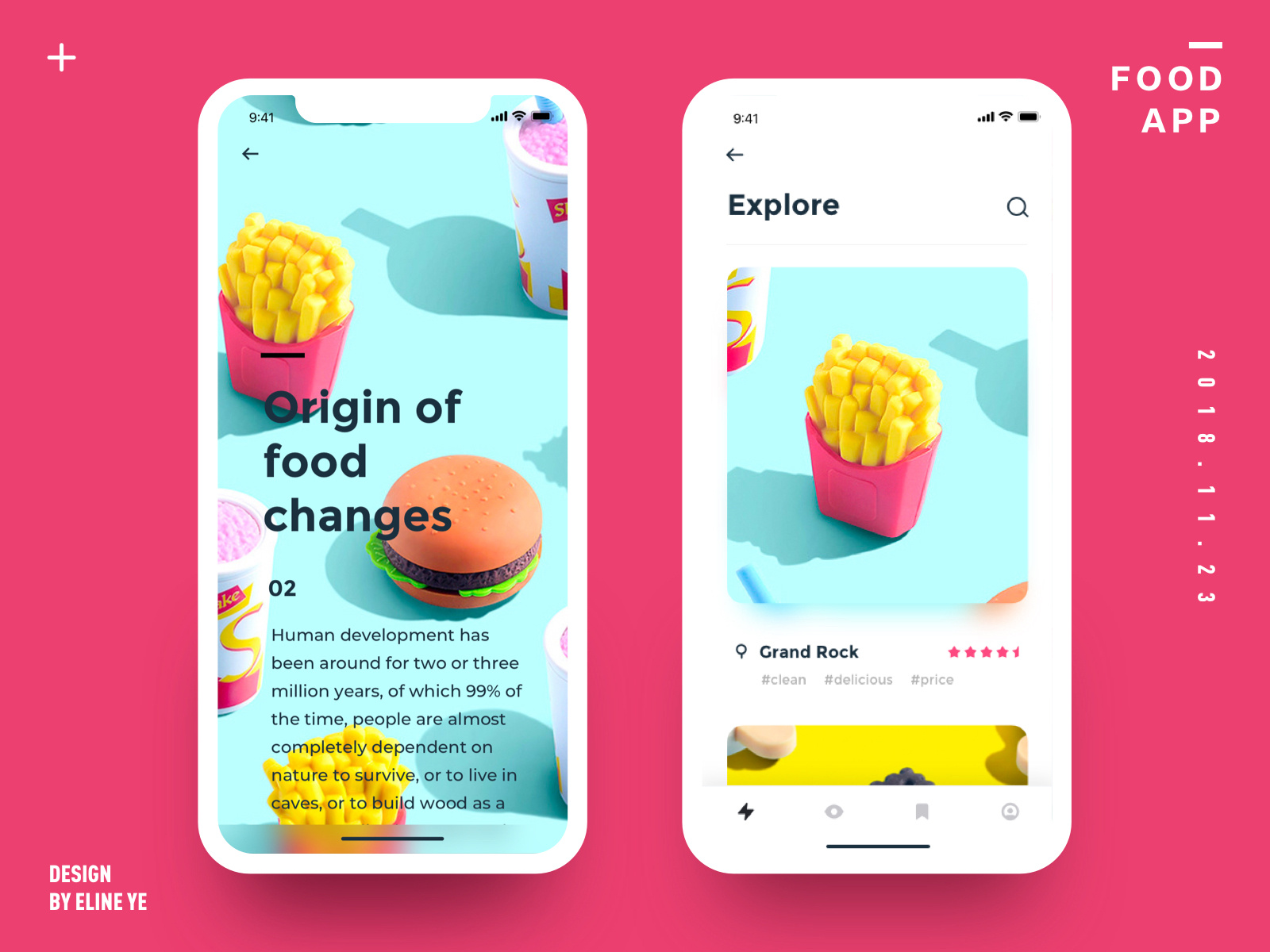 Daily design 18/100 - Food UI app motion by Eline Ye for UIGREAT Studio ...