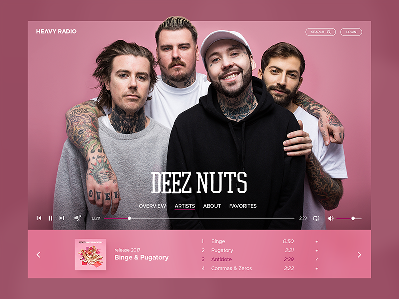 Music Streaming Interface By Matthias Hannibal On Dribbble