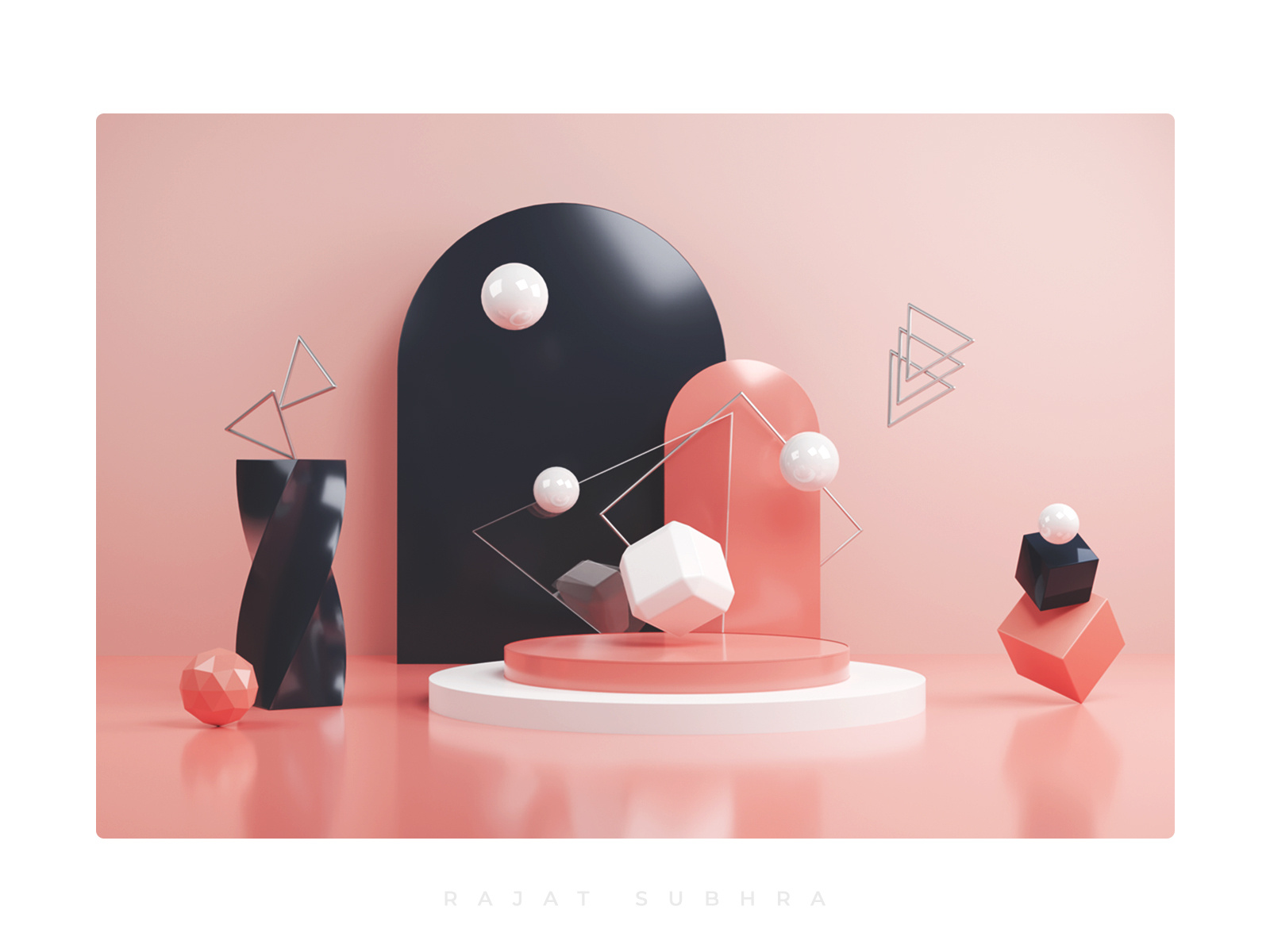 3D Composition 02 by Rajat Subhra on Dribbble