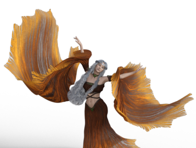 3D model flame fairy by Heather Fleischman on Dribbble