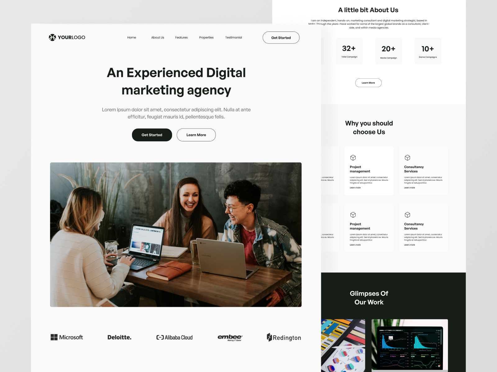 Marketing Agency by Grorapid on Dribbble