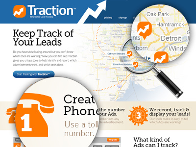 Traction Homepage by Ben Fryc on Dribbble