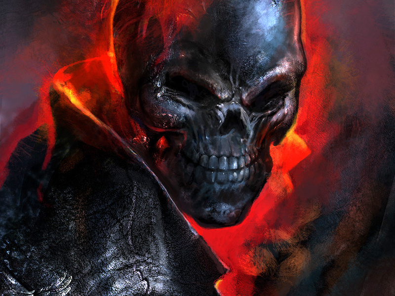 Ghost Rider digital painting by Ashraf Ghori on Dribbble