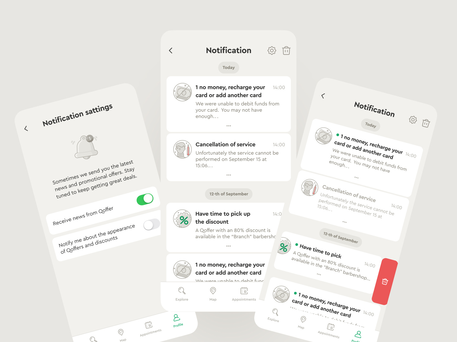 Service - Mobile App / Notification by Andrew Nesterenko - UX/UI ...
