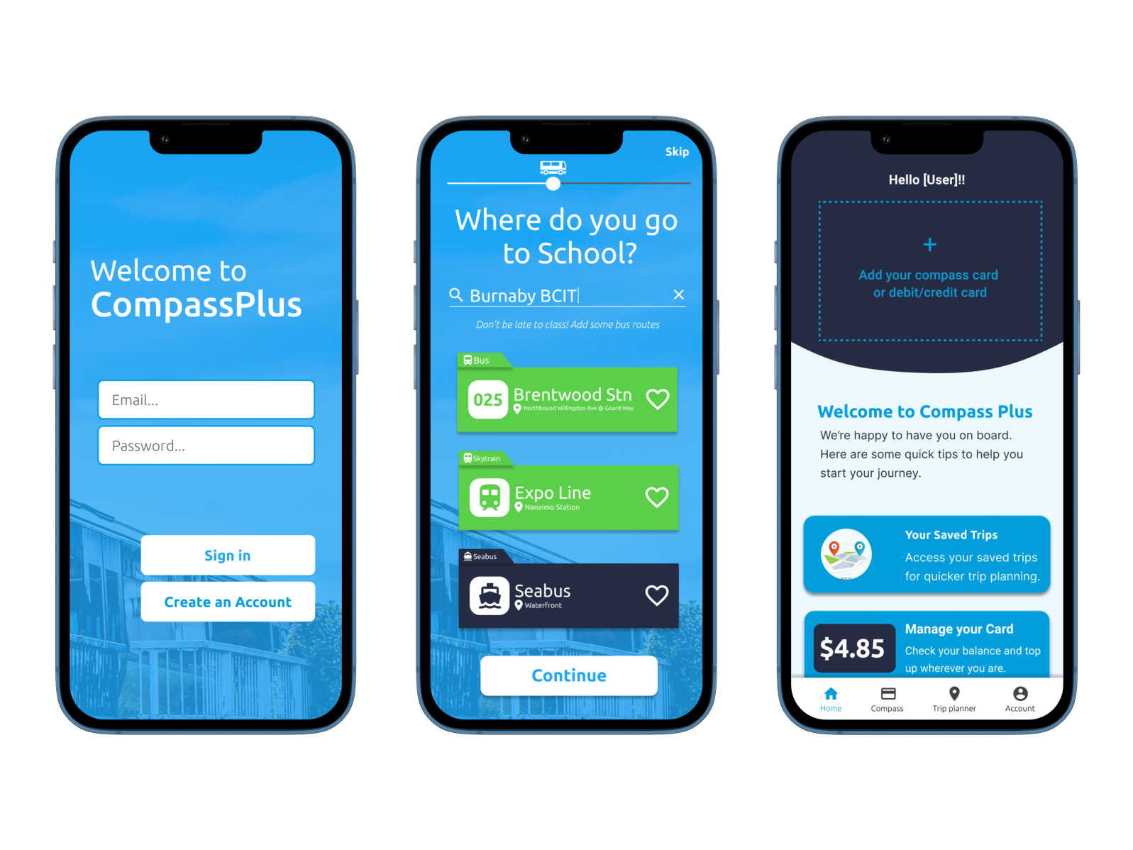Compass Plus Prototype Screens by William Alvarez on Dribbble